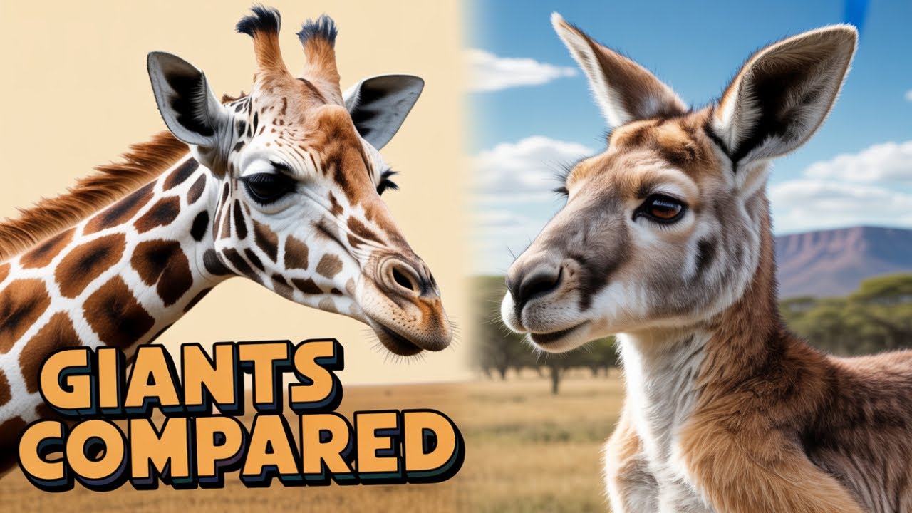 Giraffe vs Kangaroo! - YouTube