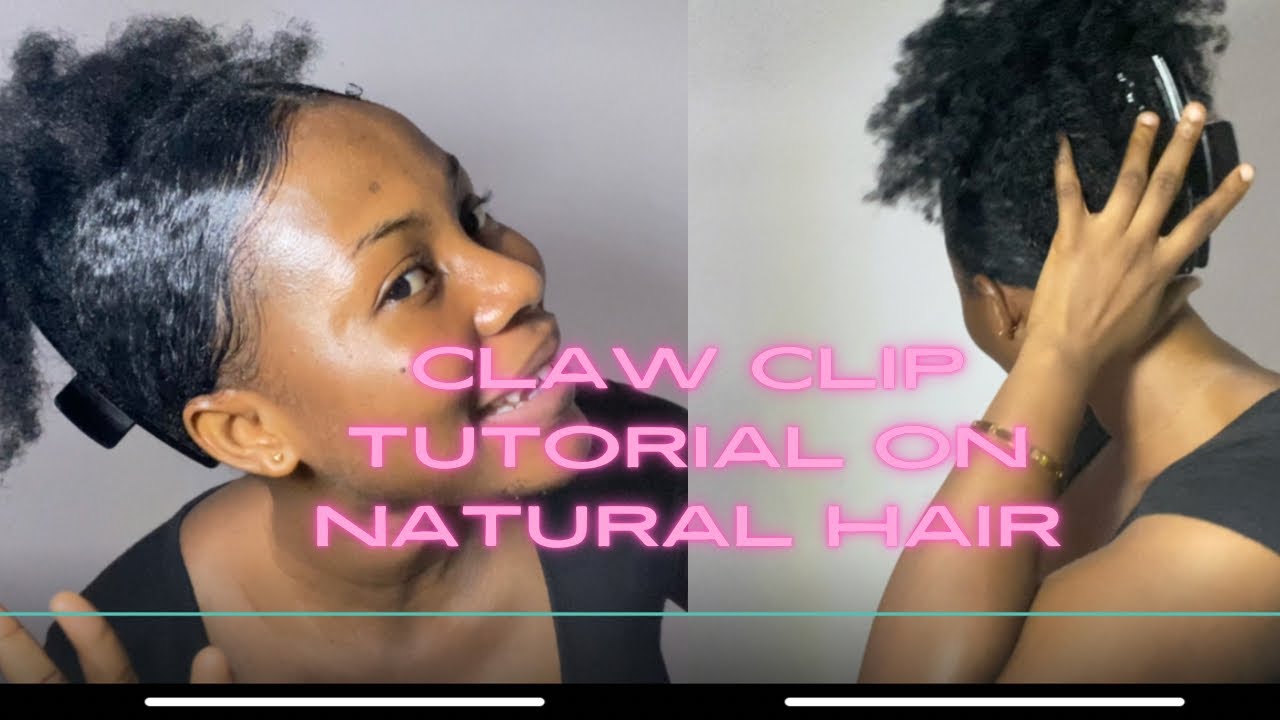 QUICK & EASY CLAW CLIP TUTORIAL ON NATURAL HAIR - YouTube
