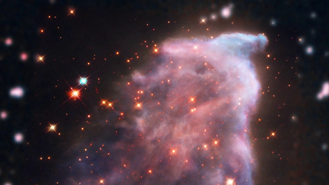 Zoom-in on the Ghost Nebula - YouTube