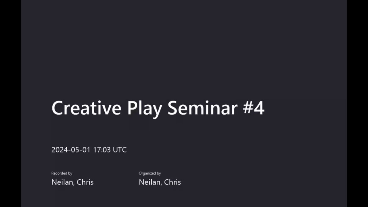 Creative Play 4 - YouTube