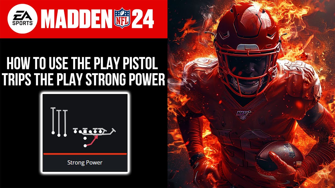 MADDEN 24 HOW TO USE THE PLAY PISTOL TRIPS THE PLAY STRONG POWER - YouTube