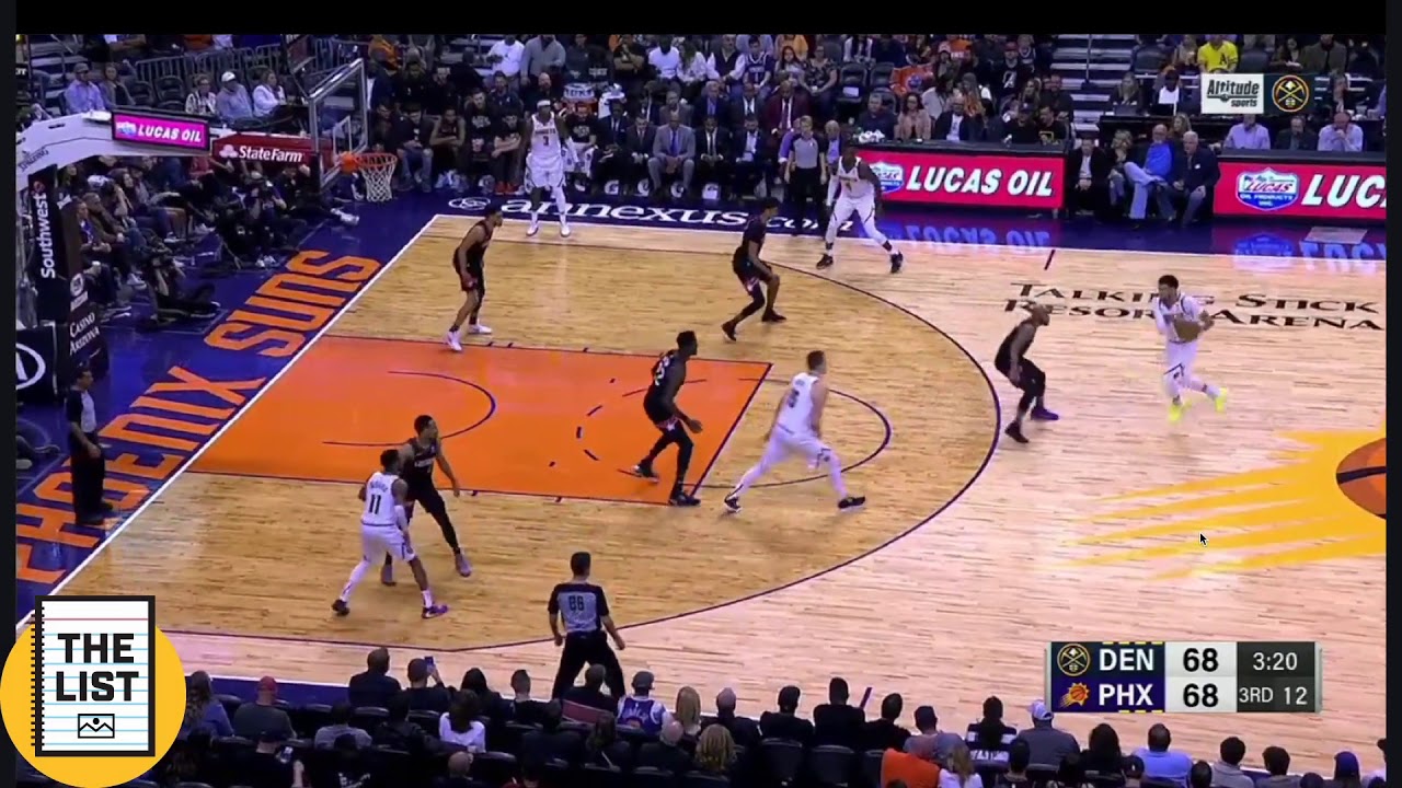 Nikola Jokic running pistol action as the point guard - YouTube