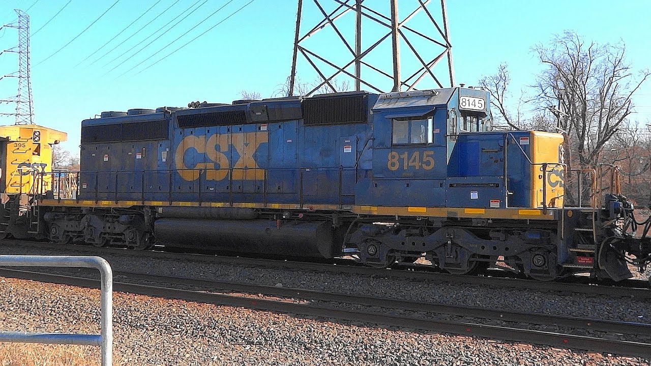 Some NJT Passenger & Long CSX Freight Train In Bound Brook NJ - YouTube