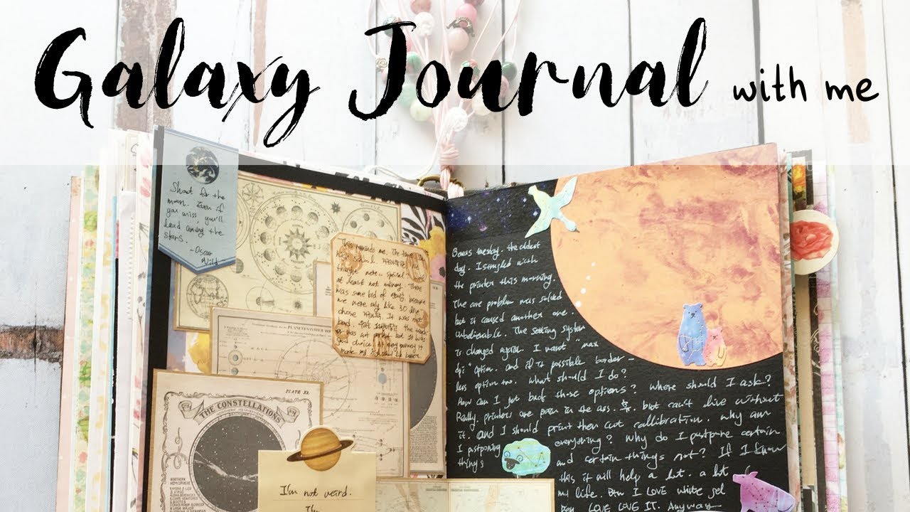 GALAXY JOURNAL WITH ME | Junk Journaling Process S1:E3 | How to use a ...