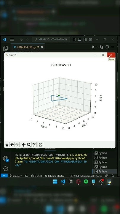 GRAFICAS 3D CON PYTHON 🐍 #technology #python #programming #new #java #javascript #coding - YouTube