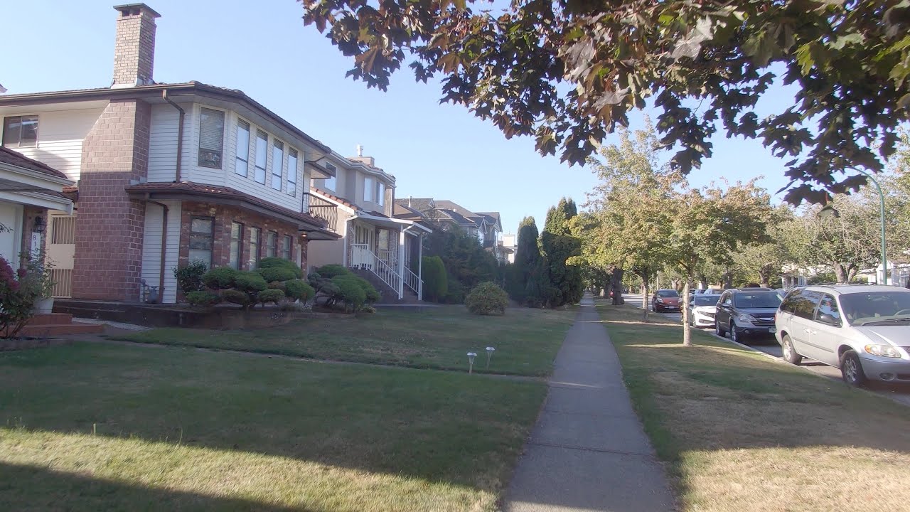 Walking in Vancouver BC Canada. Marpole Area. Osler Street to W70 Ave ...