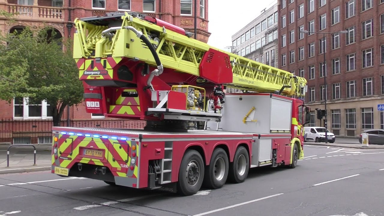 London Fire Brigade- 64m TL(70reg Scania P410/Magirus 64m) Instructor ...
