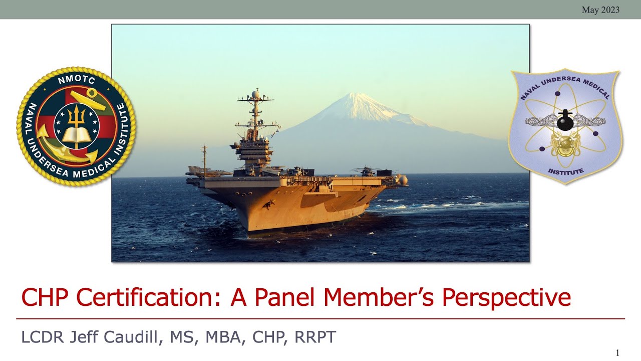 CHP Certification, A Panel Member’s Perspective - YouTube