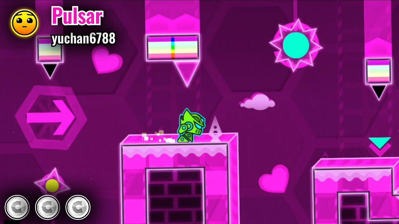 "Pulsar" by yuchan6788 (3 coins) | Geometry Dash. - YouTube