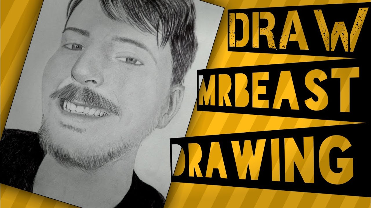 draw Mrbeast drawing 😍 #mrbeast #drawing #art - YouTube