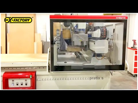 SCM PRATIX S 12 C FLAT TABLE MACHINE WATCBORINGRAKE - YouTube