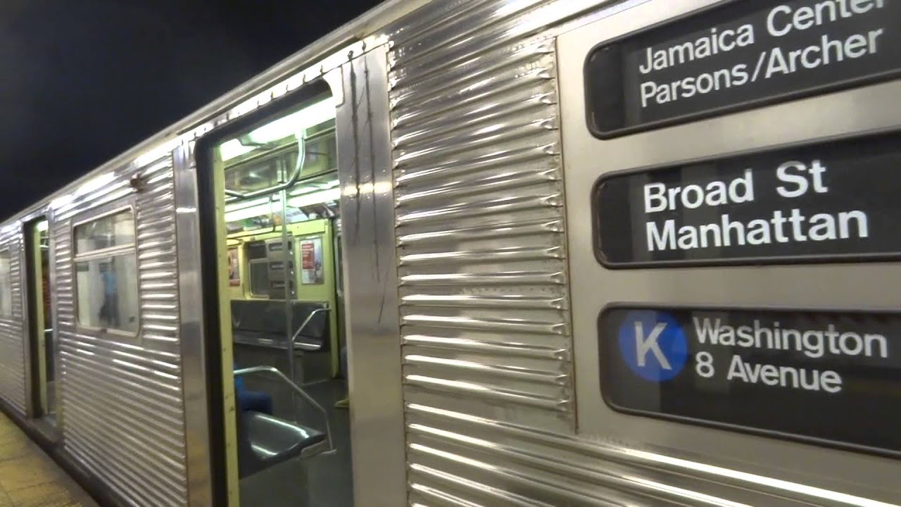 NYC Subway: Broad Street-bound R32 (J) Entering & Leaving Canal Street ...