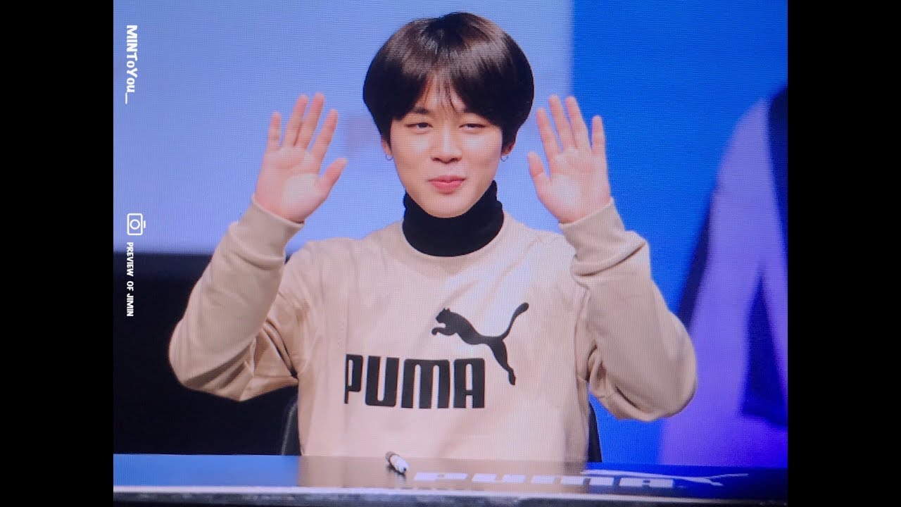 180408 BTS AT PUMA x TURIN FANSIGN EVENT. BLACK HAIRED BANGTAAAAN ...