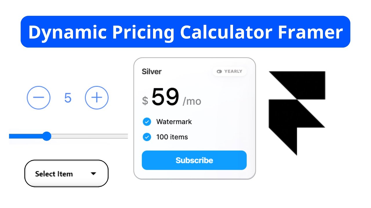 Dynamic Pricing Calculator Framer Tutorial - YouTube