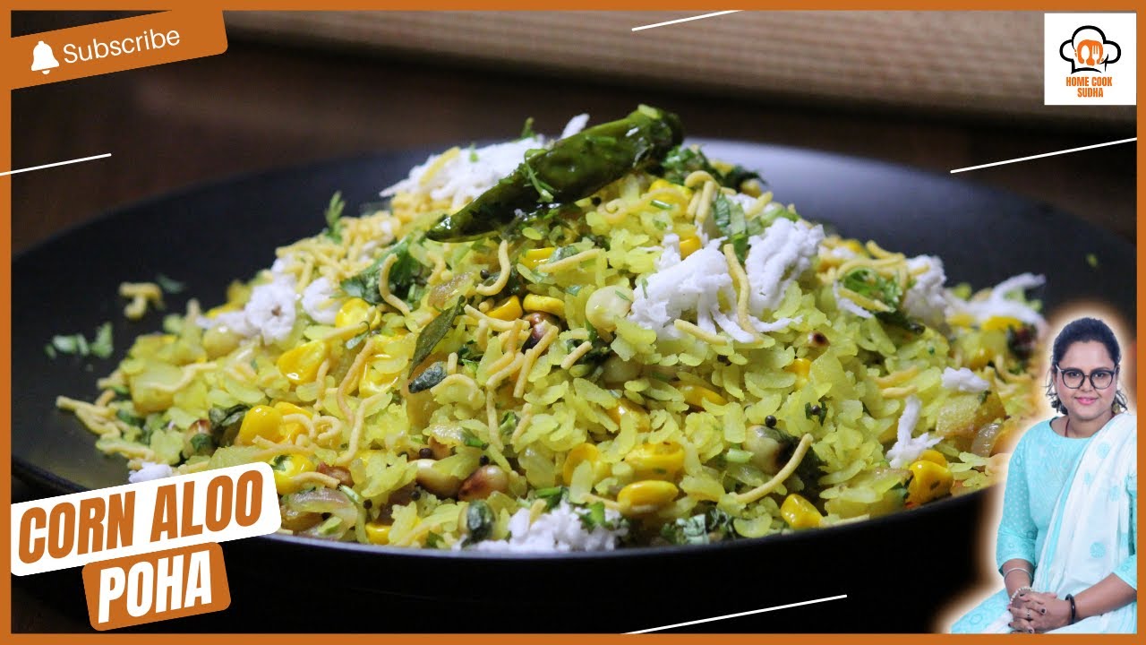 Corn Aloo Poha | Home Cook Sudha - YouTube