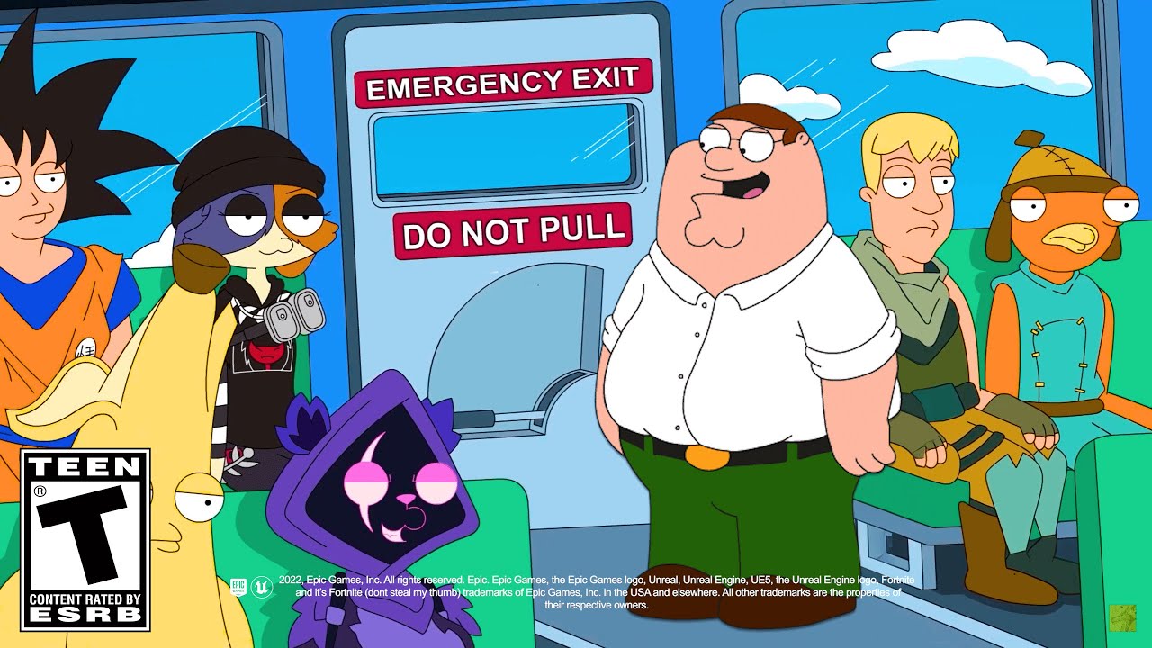 Peter Griffin Rides The Battle Bus (Fortnite Trailer) - YouTube