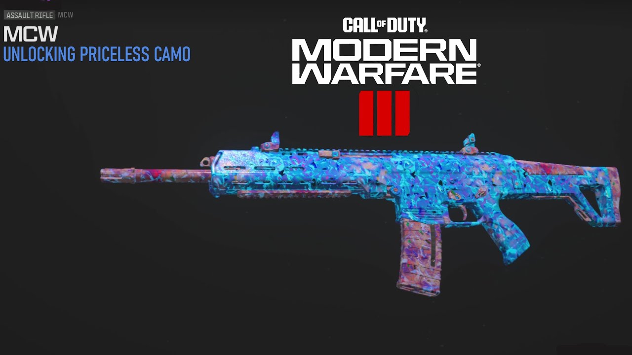 CALL OF DUTY - MODERN WARFARE 3 - UNLOCKING PRICELESS CAMO - MCW ...