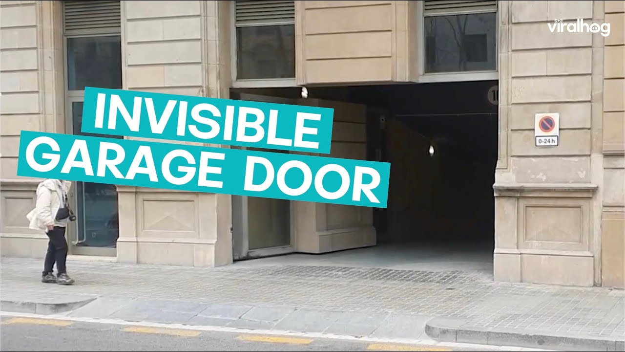 Invisible Garage Door Blends Into Building Facade || ViralHog - YouTube
