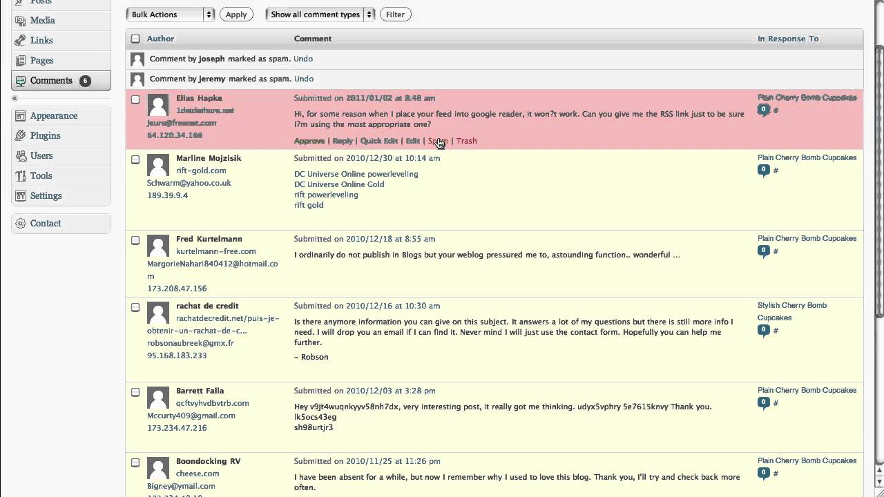 How to identify spam comments - YouTube