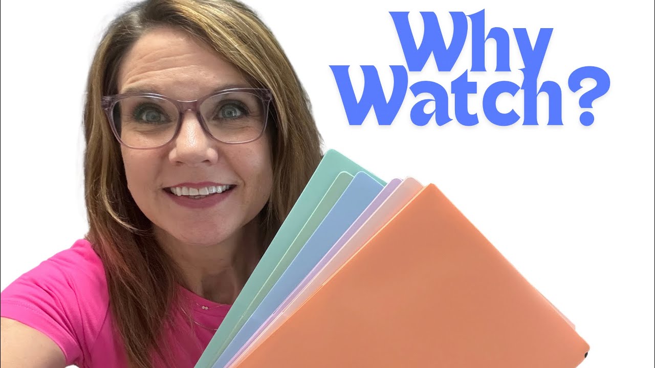 KTRIO 2-Pocket Plastic Folders 3 Hole Punch-(6 Pack, Assorted Colors ...