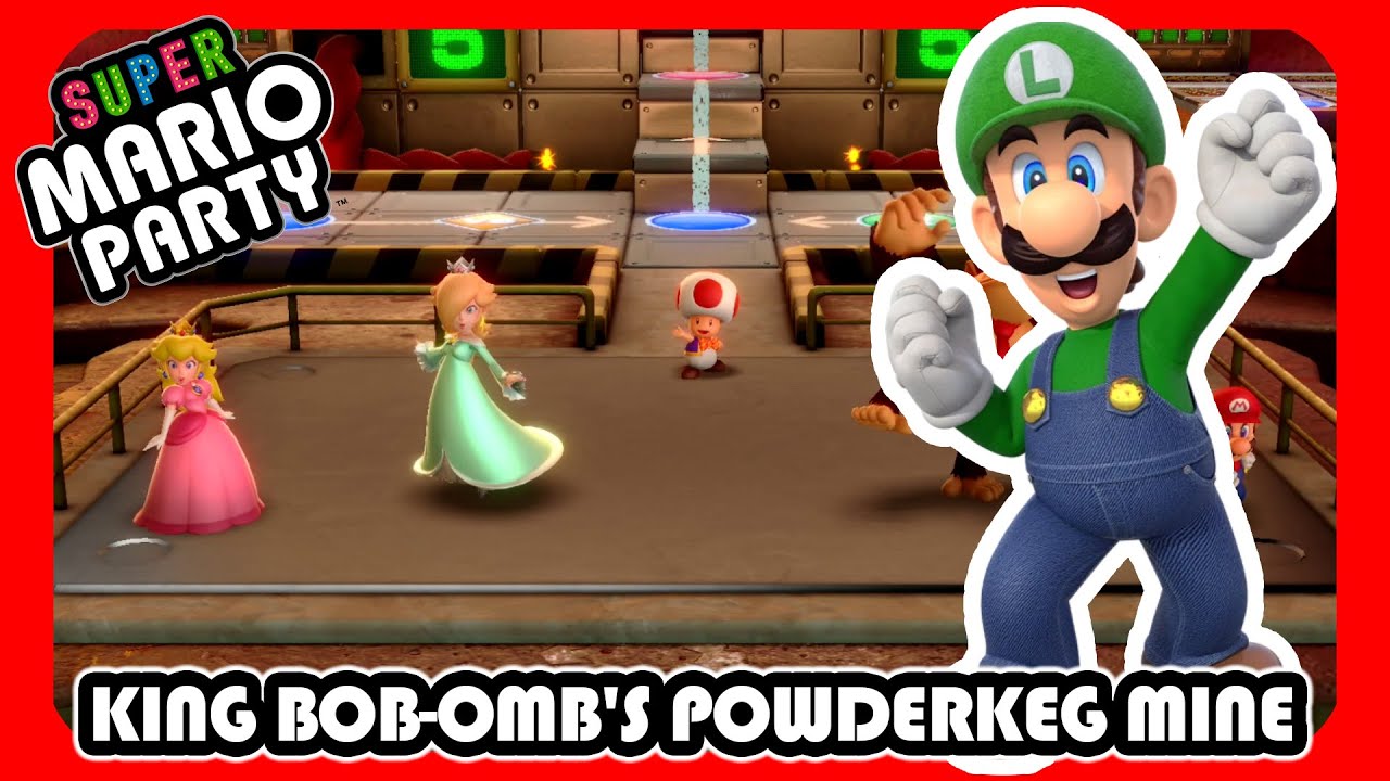 SUPER MARIO PARTY - King Bob-omb's Powderkeg Mine - YouTube