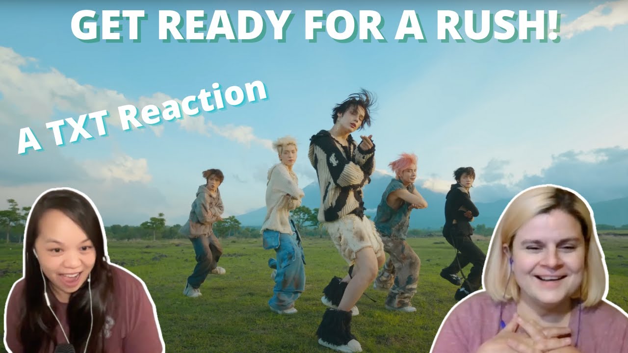 Two MOAs watching TXT (투모로우바이투게더) 'Sugar Rush Ride' Official MVs | A ...