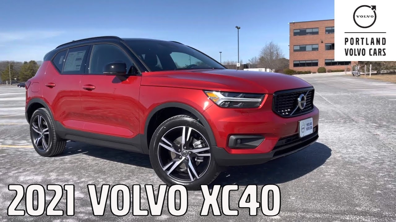2021 Volvo XC40 R-Design Fusion Red & Charcoal/ Heather's Quick tour ...