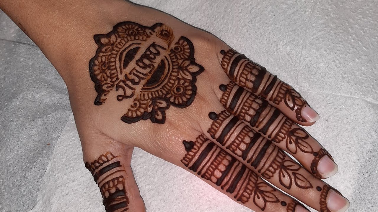 New latest Mandala Mehndi Design |radha Krishna |Simple Mehandi | easy ...