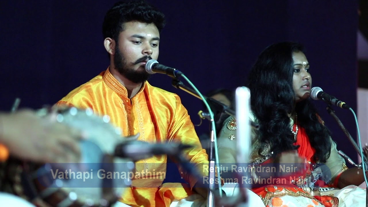 Vathapi Ganapathim - classical music by Renju and Reshma - YouTube