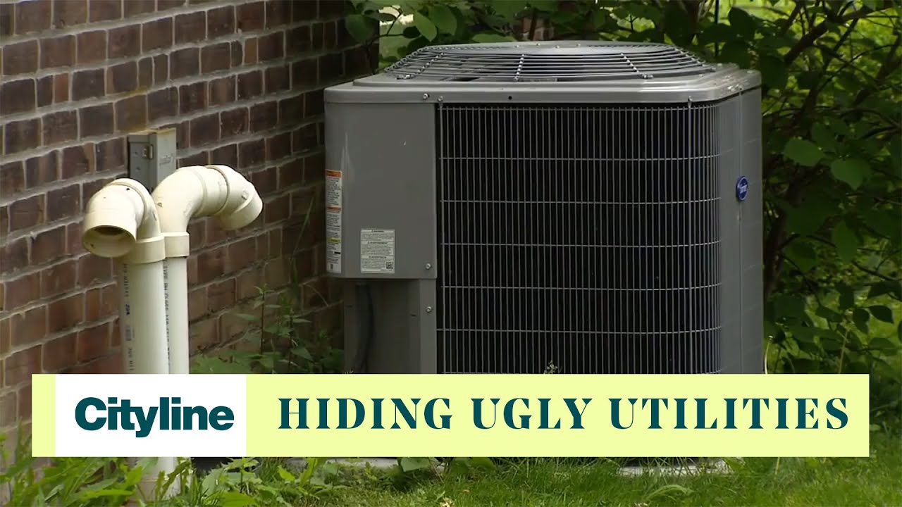 3 trendy solutions to hide ugly outdoor utilities - YouTube