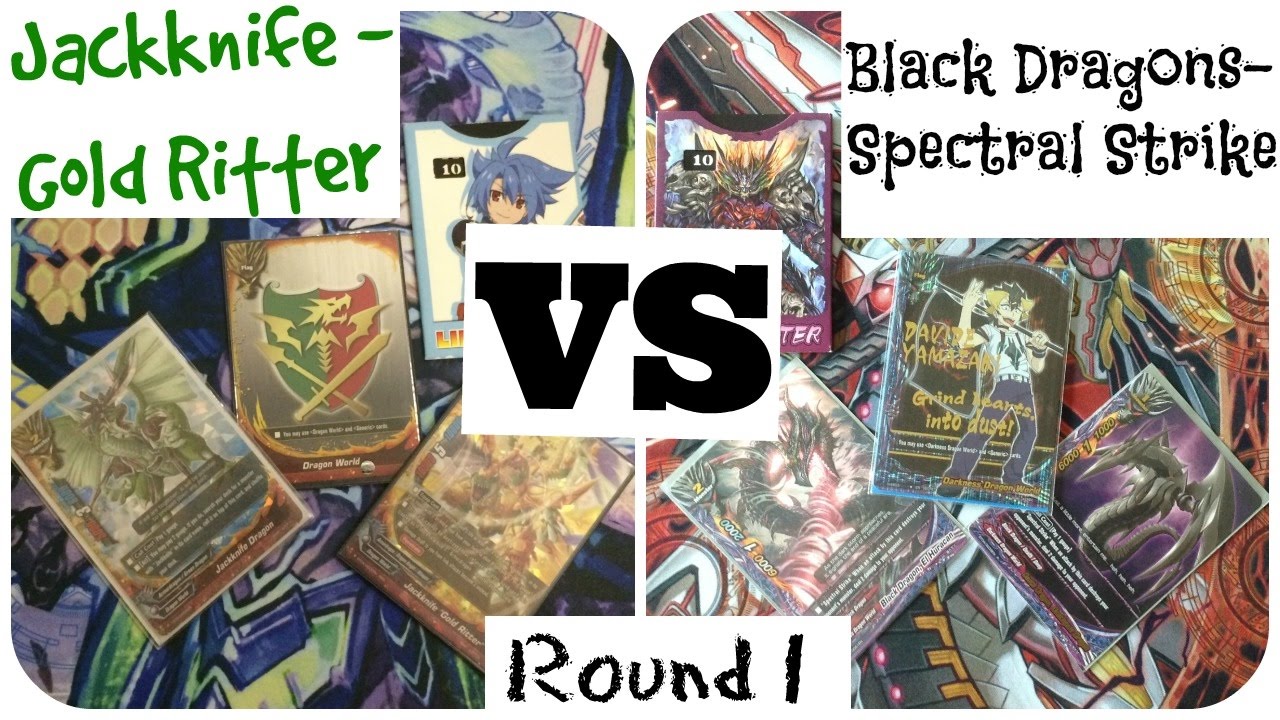 FutureCard Buddyfight: Jackknife (Gold Ritter) VS Black Dragons ...