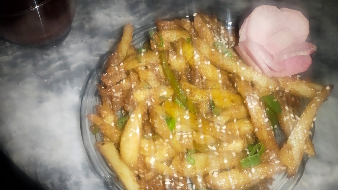 PTATO CHILLI FRIES/HOW TO MAKE RESTAURANT STYLE PTATO CHILLI FRIES # ...