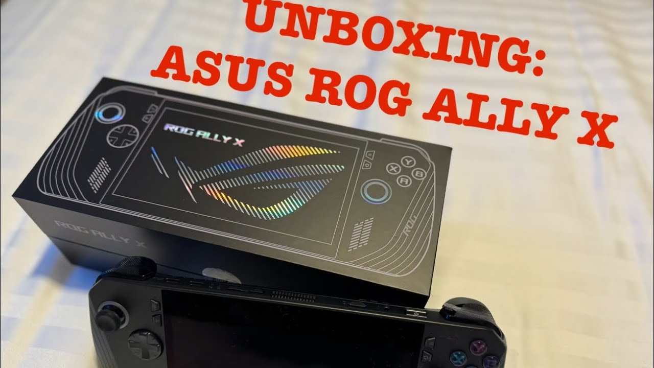 Unboxing the new ASUS ROG ALLY X Handheld gaming computer. - YouTube