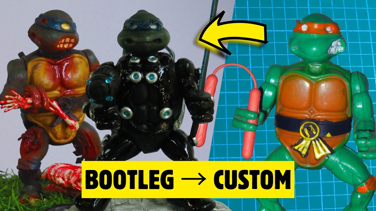 TMNT Custom Figures | Zombie Leonardo & Gantz Leonardo - YouTube