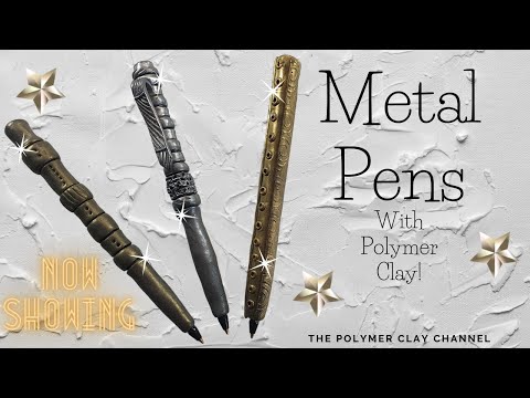 Make REALLY Posh Pens with Polymer Clay! EASY Tutorial! +Blooooopers ...