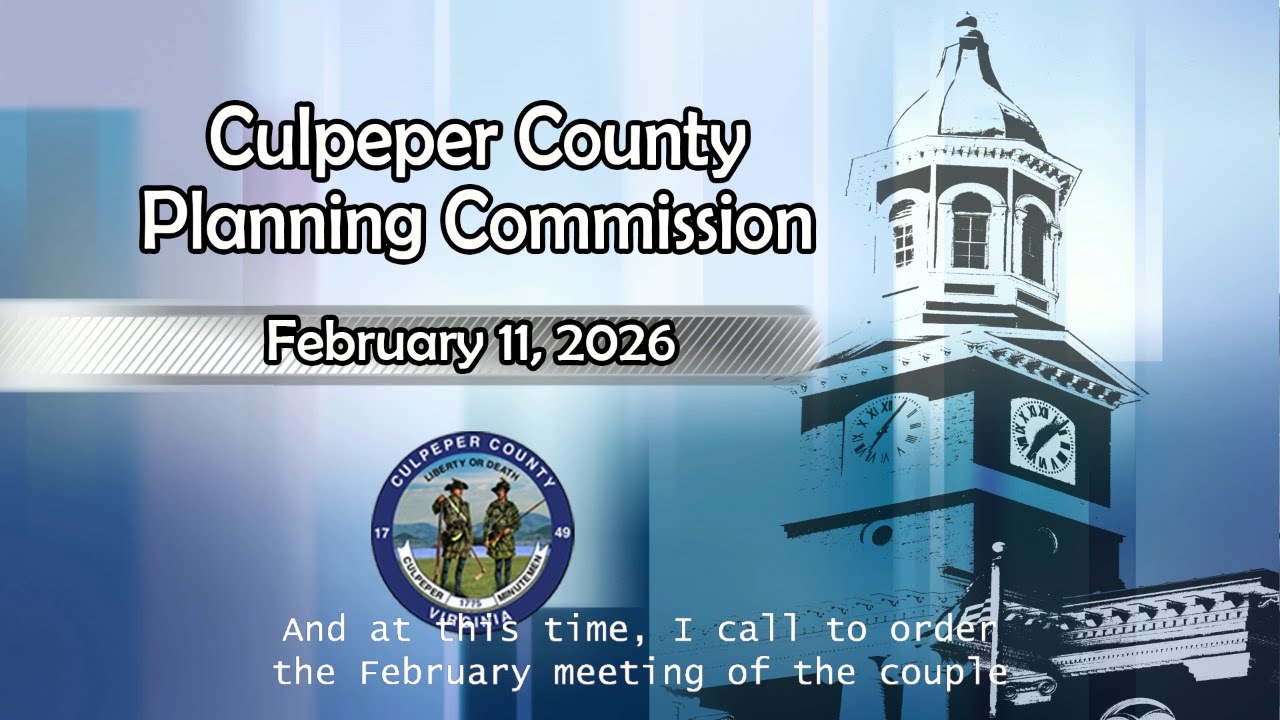 Culpeper County Planning Commission - YouTube