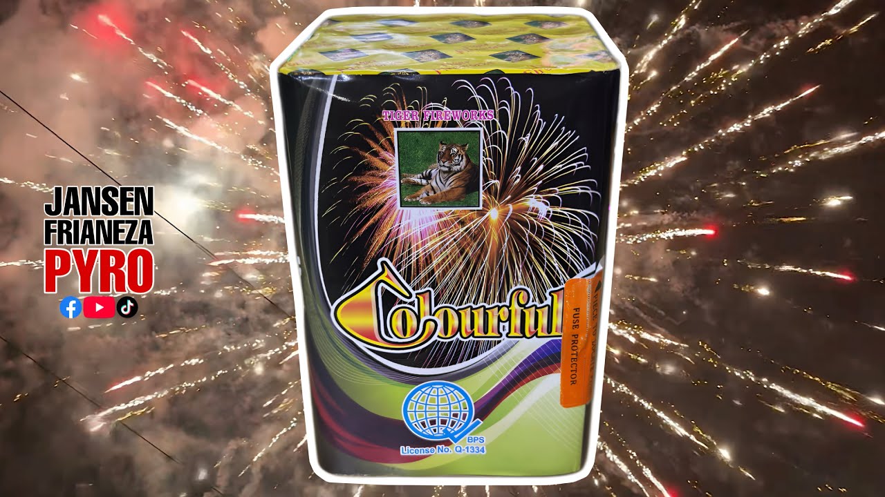 Colourful 16 shots by Tiger Fireworks | Christmas Eve 2025 Philippines ...