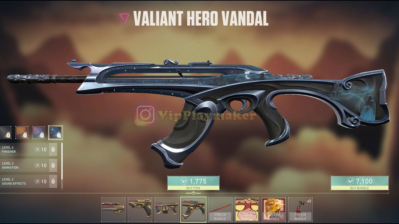 VIP VALIANT HERO VANDAL LEVEL 4 VARIANT 3 NIGHT #𝐕𝐈𝐏 #𝐖𝐔𝐊𝐎𝐍𝐆 #VALORANT ...