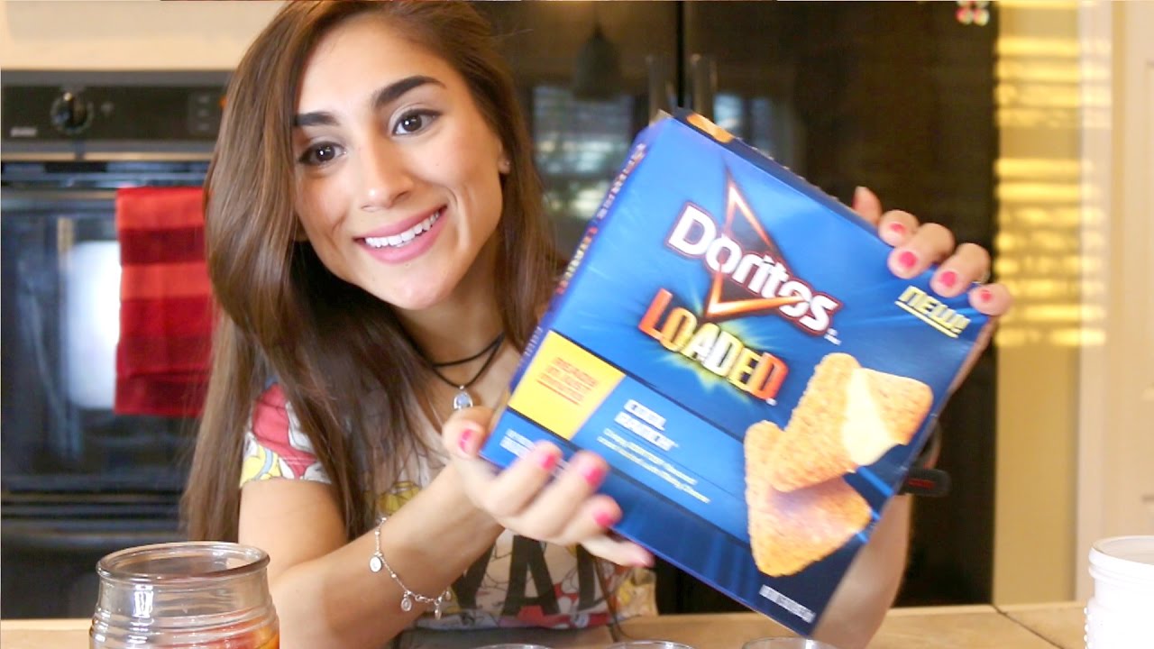 OMG CHEESY COOL RANCH LOADED DORITOS!! - YouTube