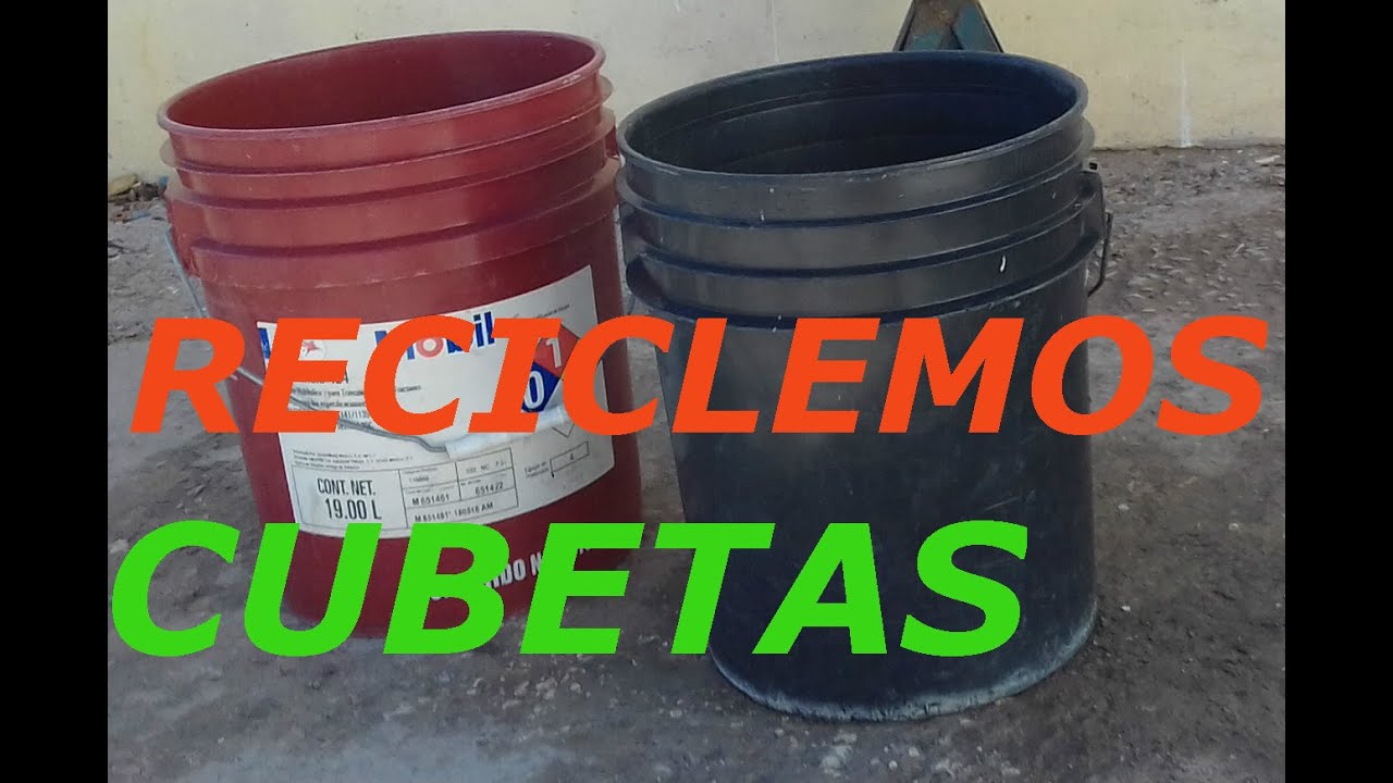 COMO RECICLAR CUBETAS, CONTENEDOR DE HERRAMIENTAS 100% CASERO - YouTube