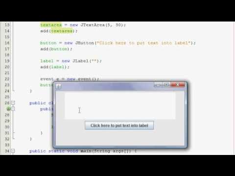 Java GUI Tutorial 28 - JTextArea - YouTube
