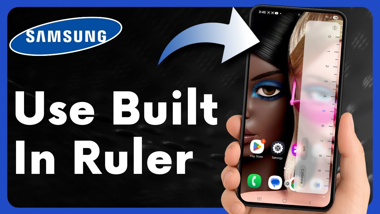 How to Use Built-In Ruler on Samsung Phone - YouTube