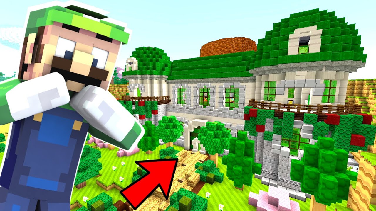 Minecraft Luigi's Mansion - LUIGI'S NEW FAMILY MANSION! [90] - YouTube