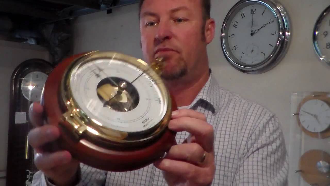 Fischer Barometer 1612b Series [ Barometersandclocks.com] - YouTube