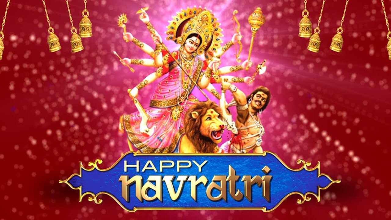 Happy Navratri | Video Background | Video Greeting | Whatsapp Greeting ...