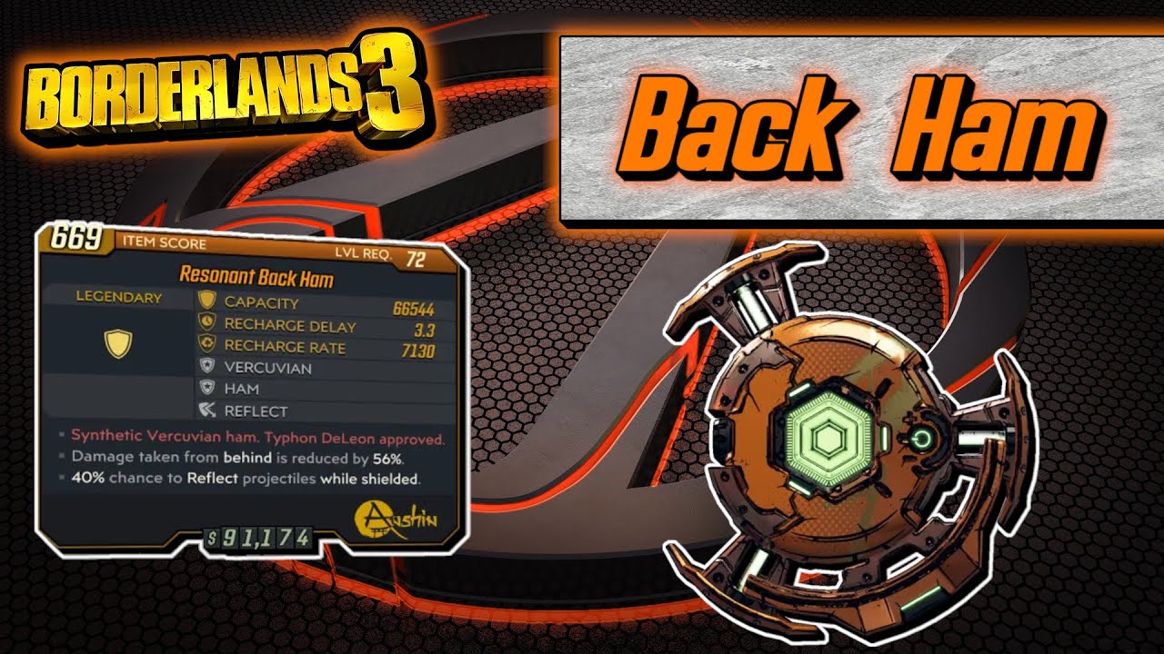 Legendary Item Guide | Back Ham | [Borderlands 3] - YouTube