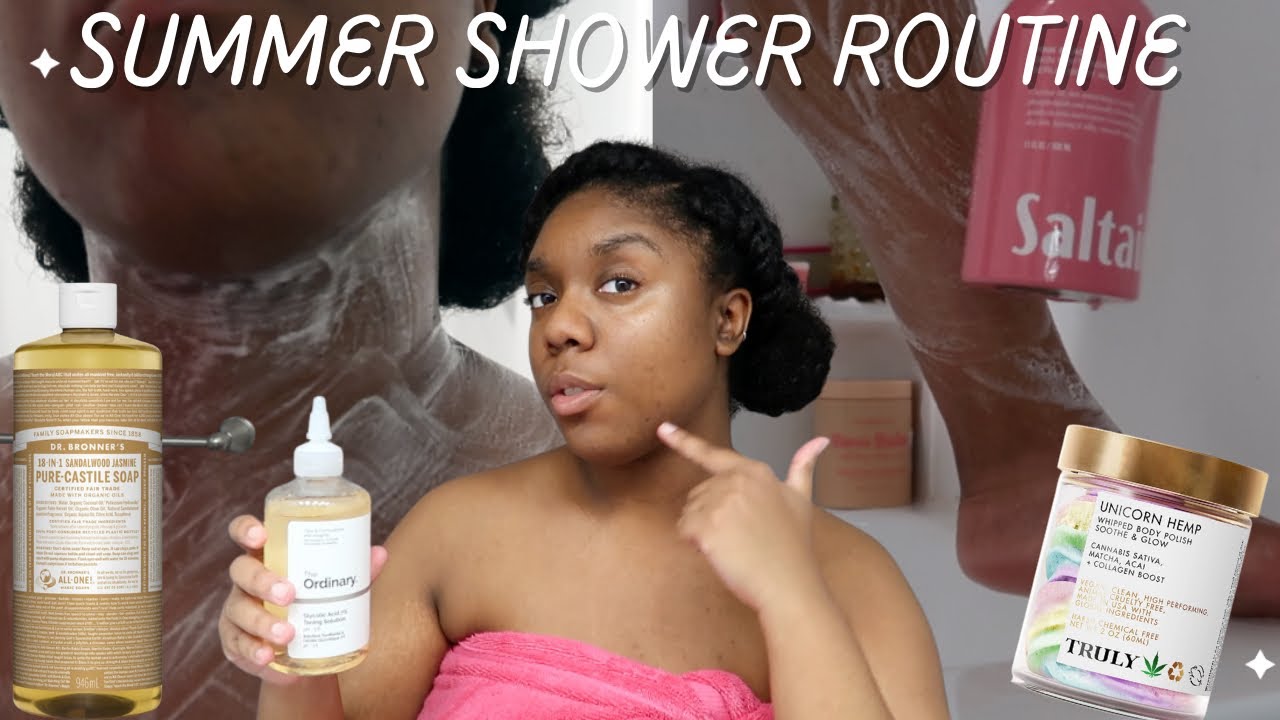 Summer 2023 Shower Routine | Targeting Blemishes & Glowing Skin - YouTube