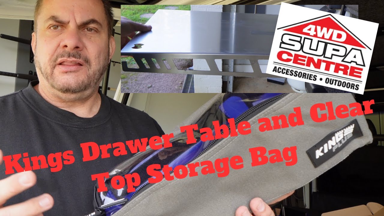 Kings Drawer Table and Clear Top Storage Bag Review - L300 Camper Set ...