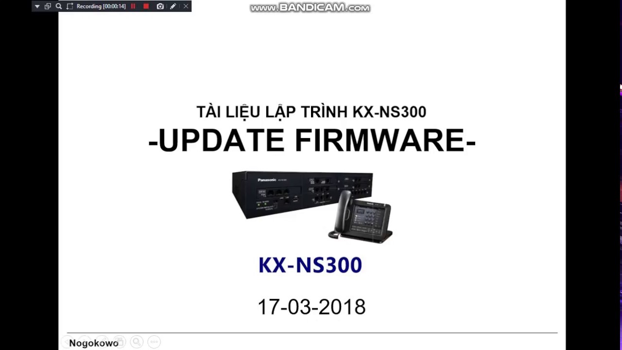 Cập nhật Firmware tổng đài KX-NS300BX - YouTube