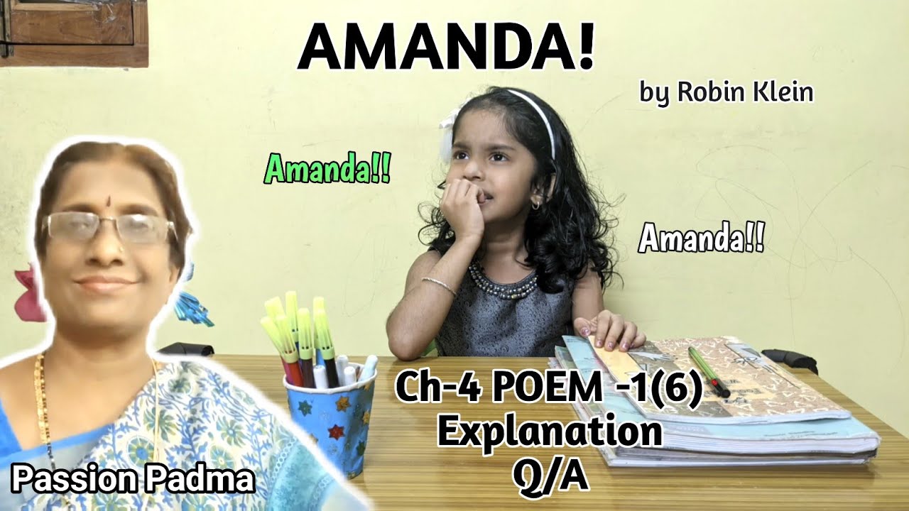 Amanda! | Poem- 6 | chapter- 4 (1)| Class -10 | English literature ...